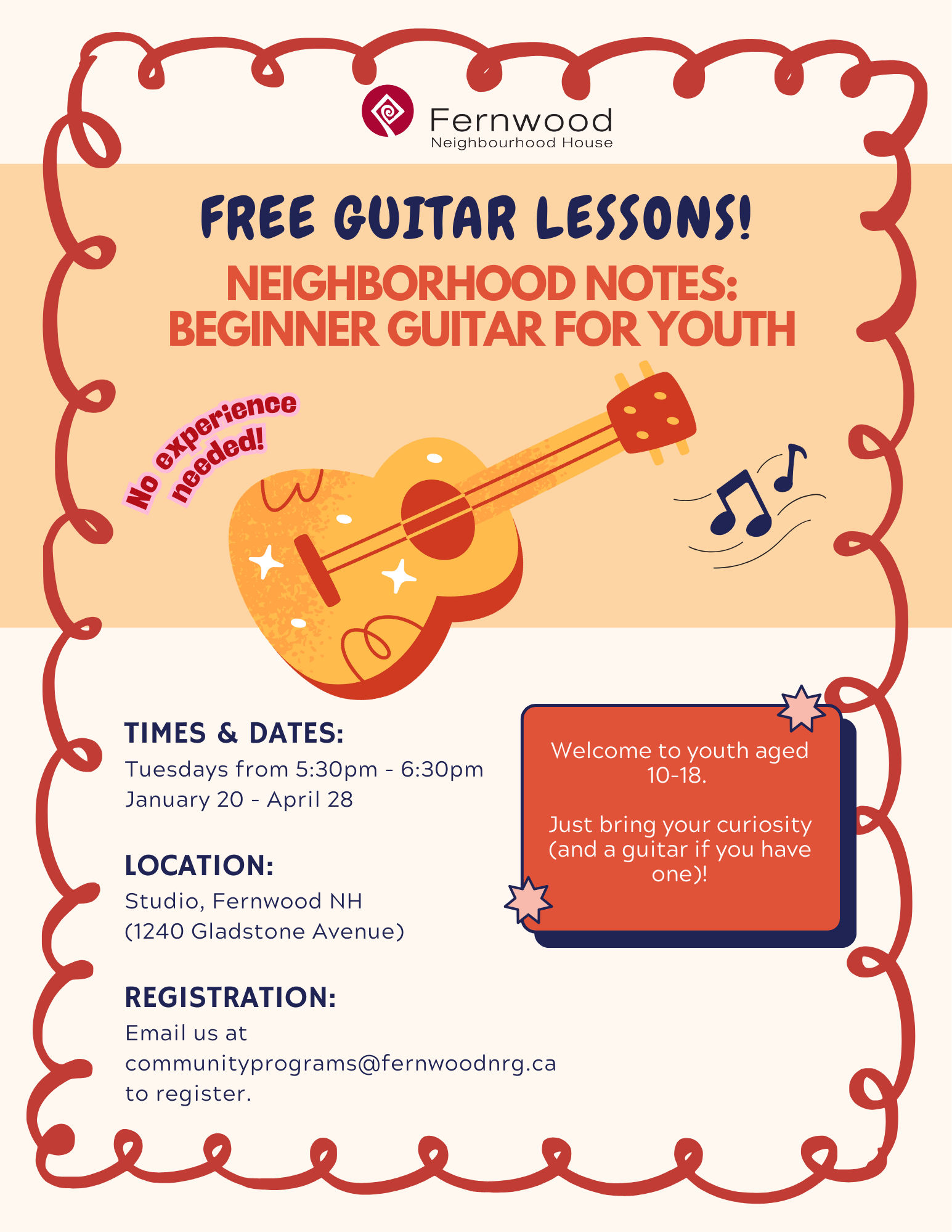 Fernwood NRG – Beginner Guitar for Youth